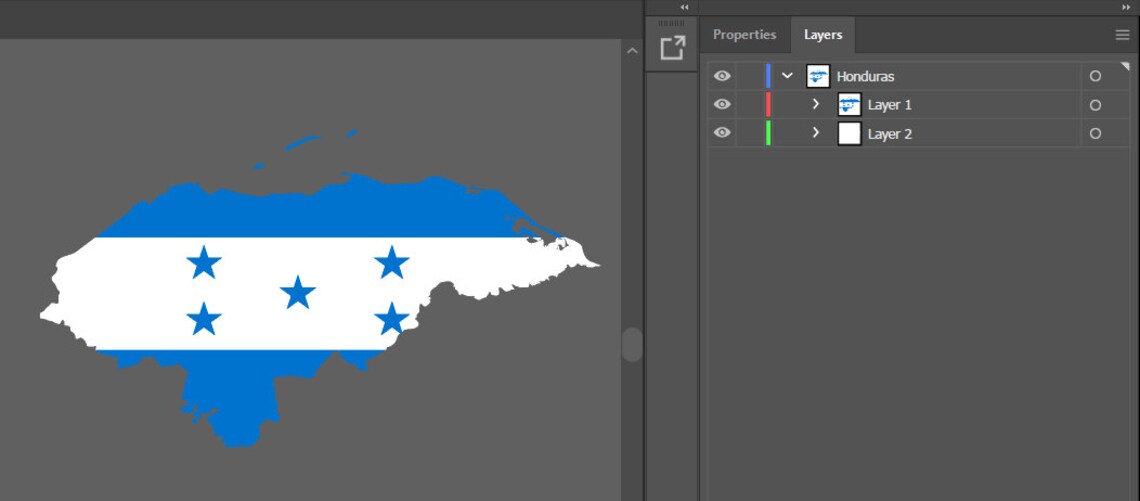 Honduras Flag Map SVG Honduran Cricut Cut File Country | Etsy