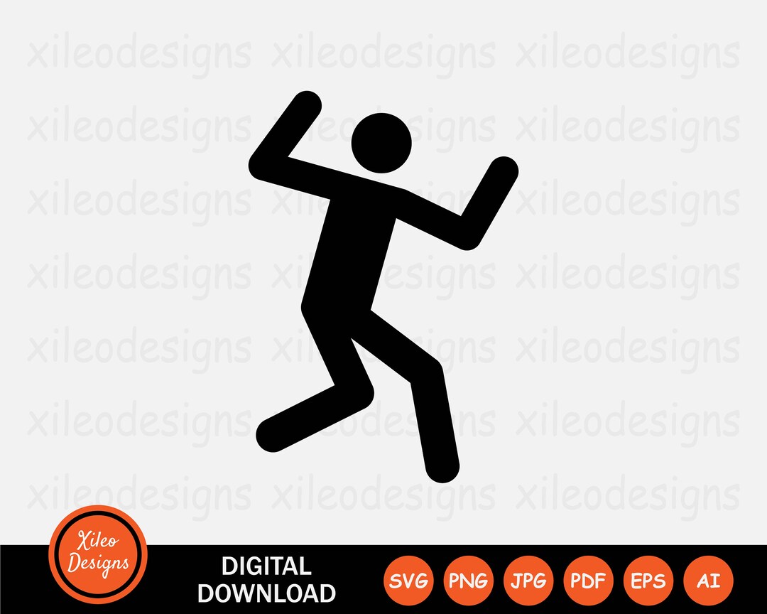 Jumping Icon SVG - Jump Jumper Happy Joy Leap Leaping Stick Figure ...