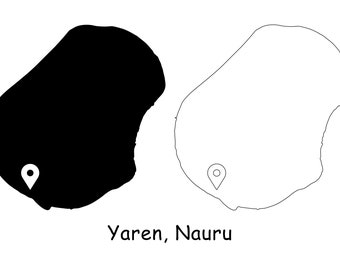 Nauruan Map Svg - Etsy