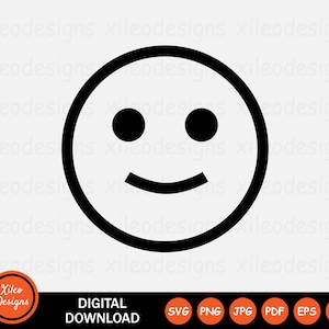 Smiley Face Icon SVG - Happy Joy Positive Delight Smile Emoji Emoticon ...