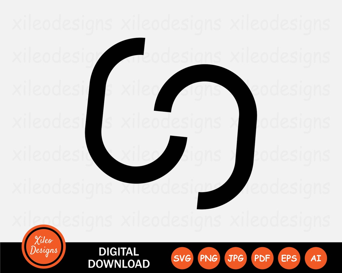 Broken Link Icon SVG Chain Connection Network Failure Graphic Vector ...