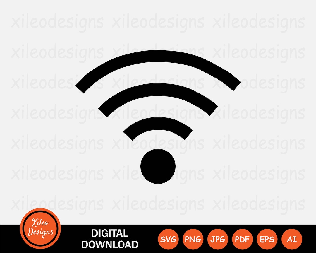 WIFI Signal SVG - Internet Connection Line Bars Full Bar Data Web ...