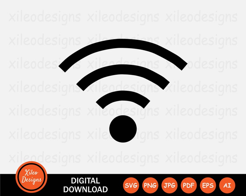 WIFI Signal SVG Internet Connection Line Bars Full Bar Data - Etsy