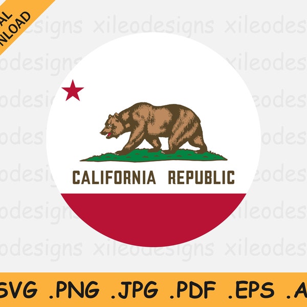 California Flag Svg - Etsy