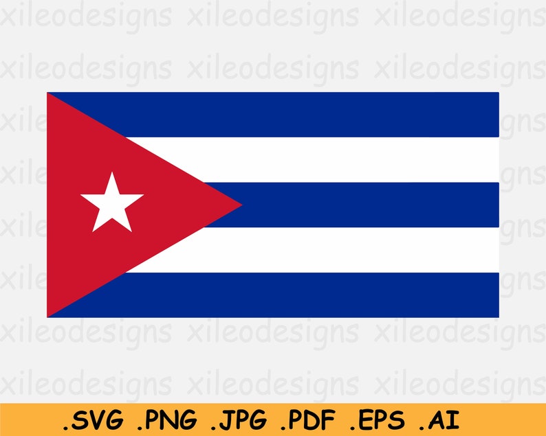 Cuba National Flag SVG Cuban Nation Country Banner SVG - Etsy