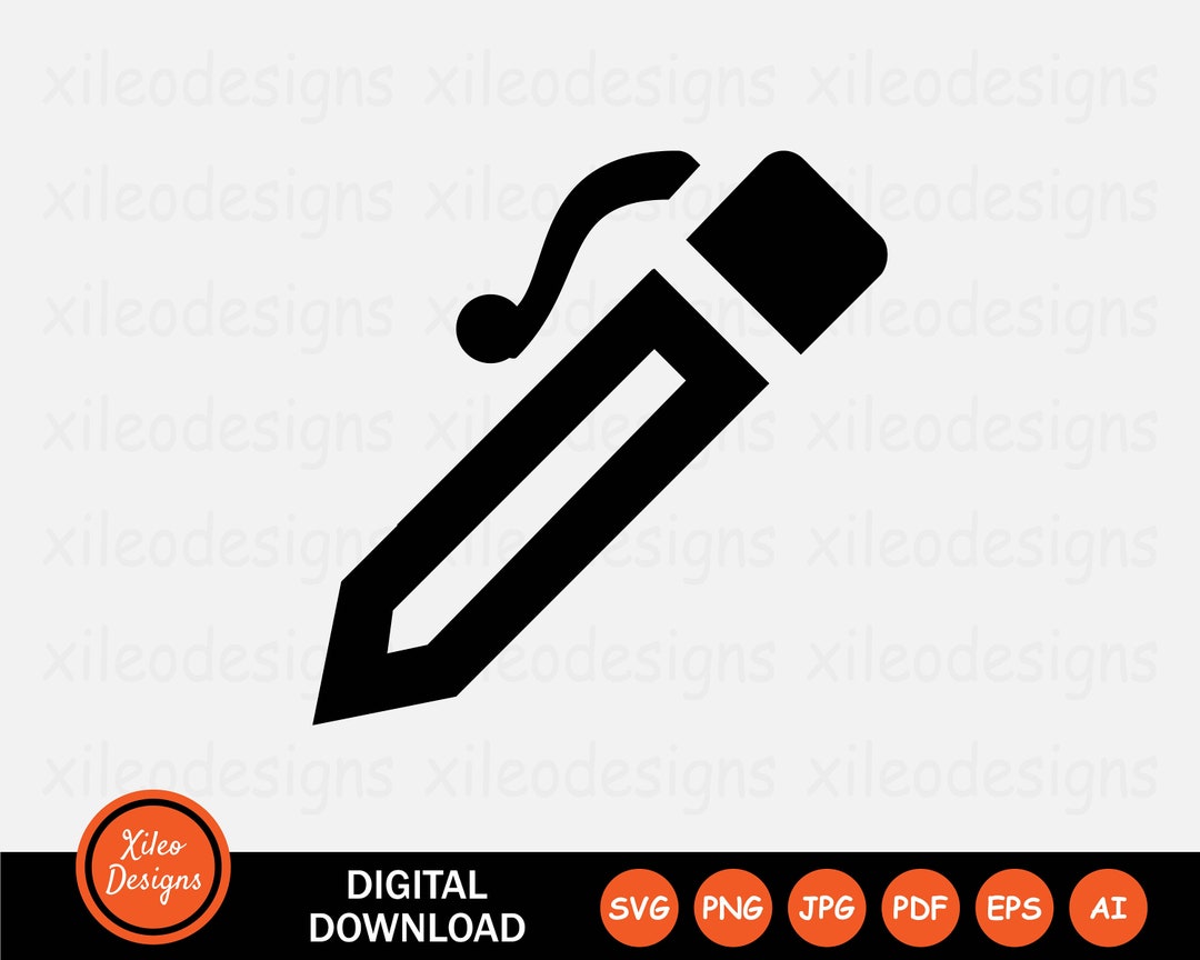 Ballpoint Pen Icon SVG Ball Point Pencil Stationery Sign Symbol Graphic ...