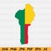 Benin Map Flag SVG Map of Benin Africa, Beninese National Flag, Benin ...