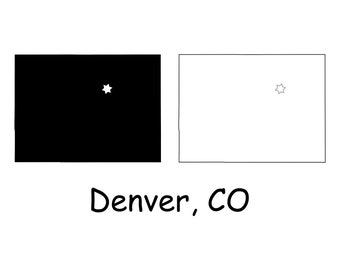 Co Usa Map Svg - Etsy