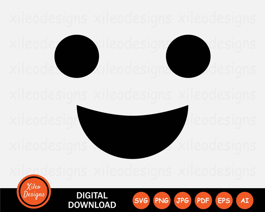 Smiley Face Icon SVG Smile Emotion Joyful Happy Laugh Graphic Vector ...