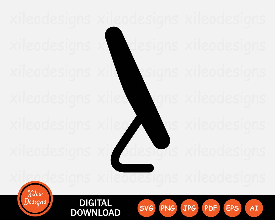 Monitor Screen Side View Icon SVG PC Flat Display TV Sign Symbol Cricut ...