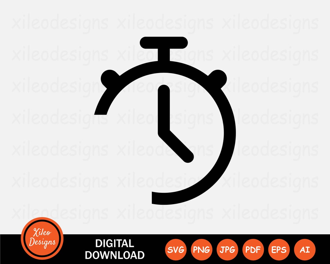 Stopwatch Icon Stop Watch Timer Time Clock Countdown Graphic Vector ...