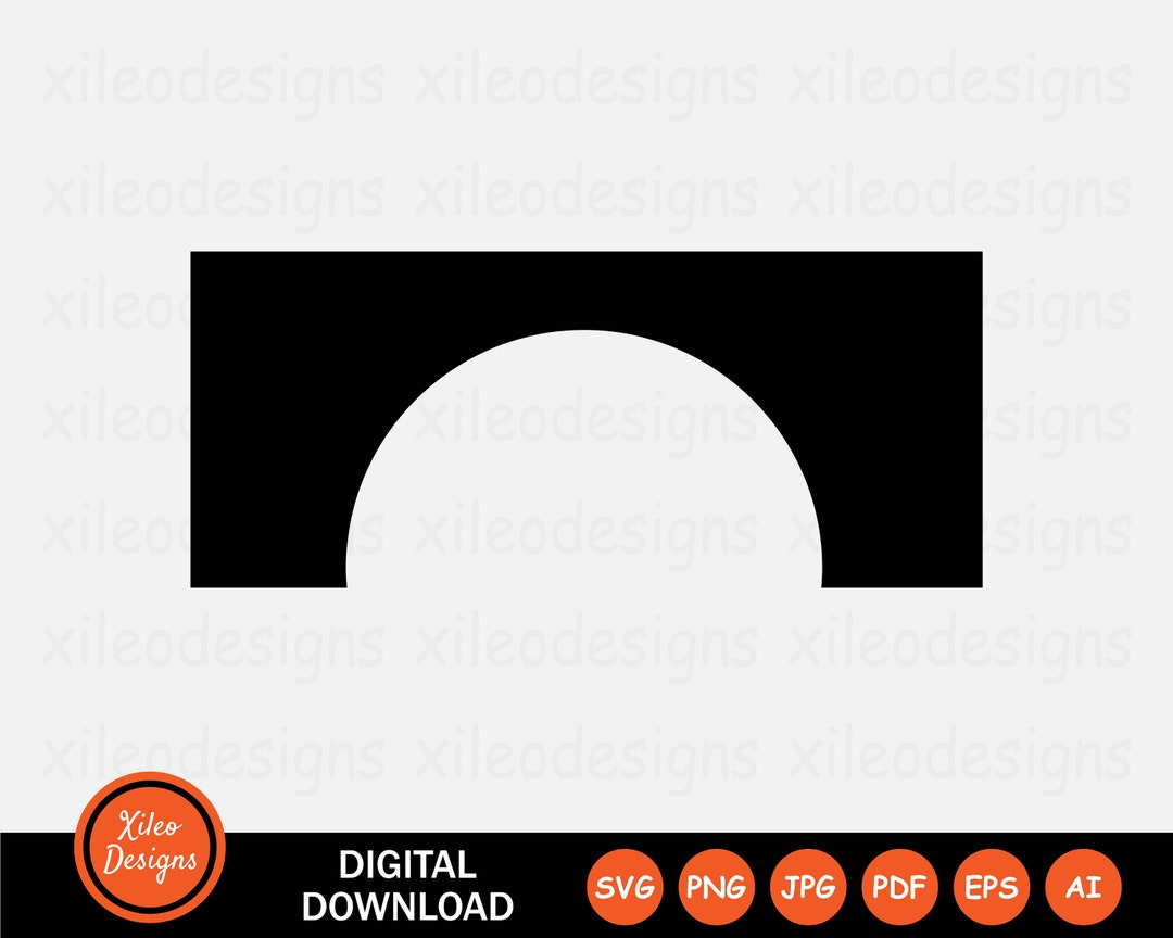 Arch Bridge Icon Architecture Road Structure Crossing Graphic Vector ...