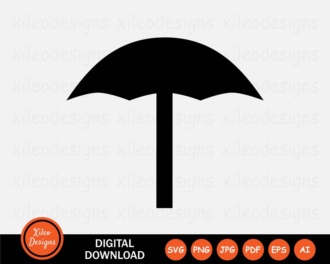 Umbrella Shade Icon SVG Weather Protection Beach Cover Graphic Vector ...