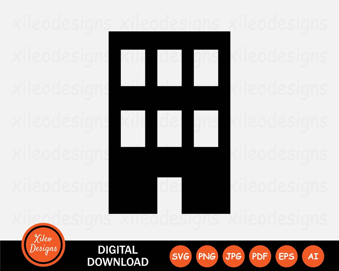 Building Icon SVG - Apartment Condominium Office Block Sign Symbol ...