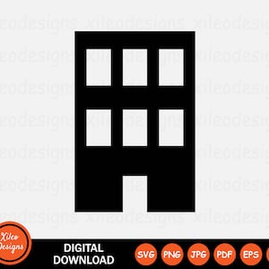 Building Icon SVG - Apartment Condominium Office Block Sign Symbol ...