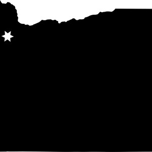 Salem Oregon OR Capital City Position on a State Map USA Vector Digital ...