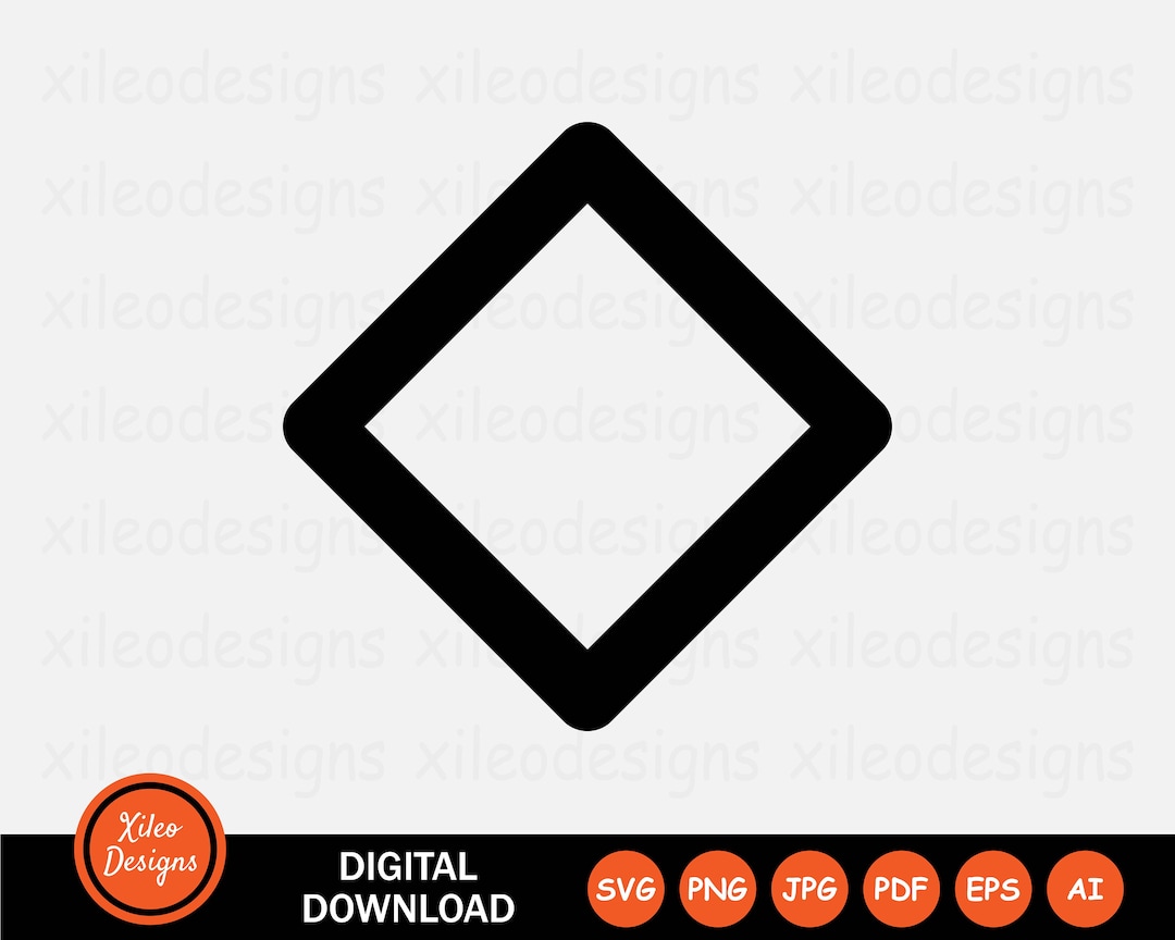 Diamond Shape Icon SVG Gem Crystal Rich Royal Design Png Jpg Eps Ai Pdf ...