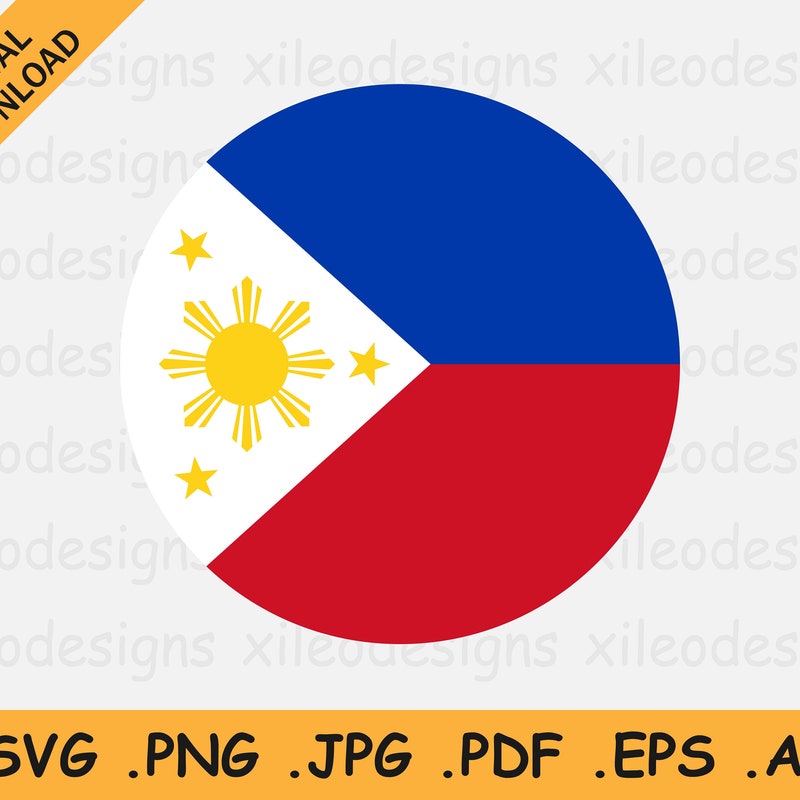 Philippines Flag Button - Etsy