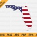 50 US State Maps on American Flag SVG - Individual USA America States ...