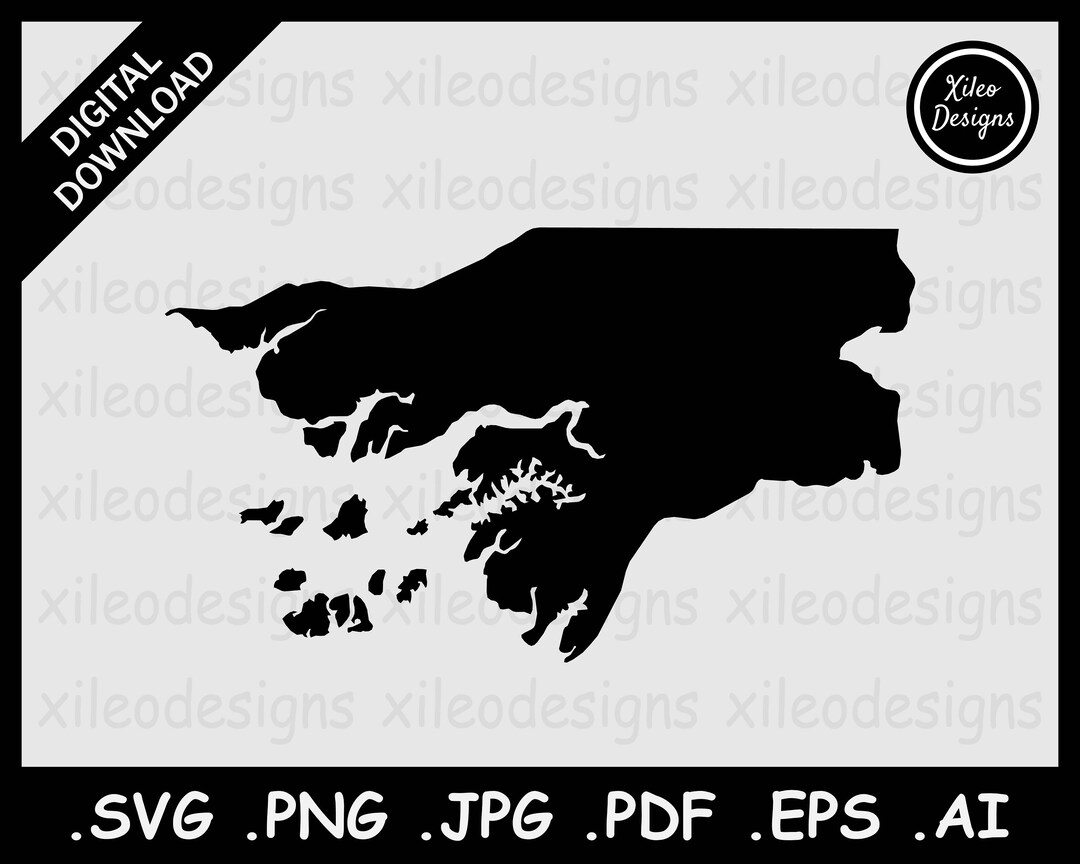 Guinea-bissau Map SVG, Bissau-guinean Country National Border Boundary ...