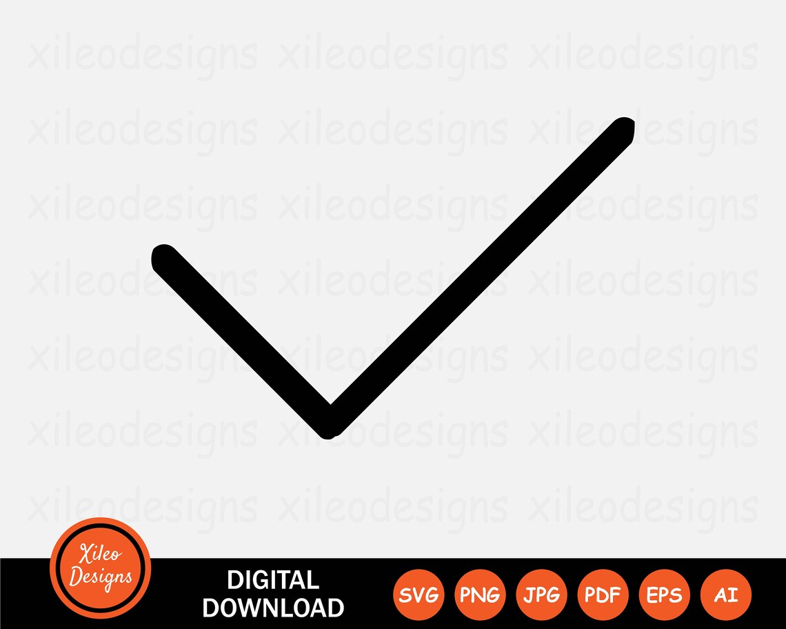 Checkmark Icon SVG Correct Tick Verify Ok Vote Yes Okay Graphic Vector ...