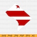 Washington DC Flag Map SVG, District of Columbia United States of ...