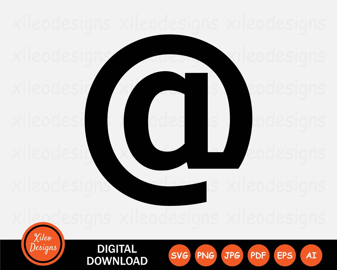 Alias Icon SVG Email Contact Address Mail Info Social Png Jpg Eps Ai ...