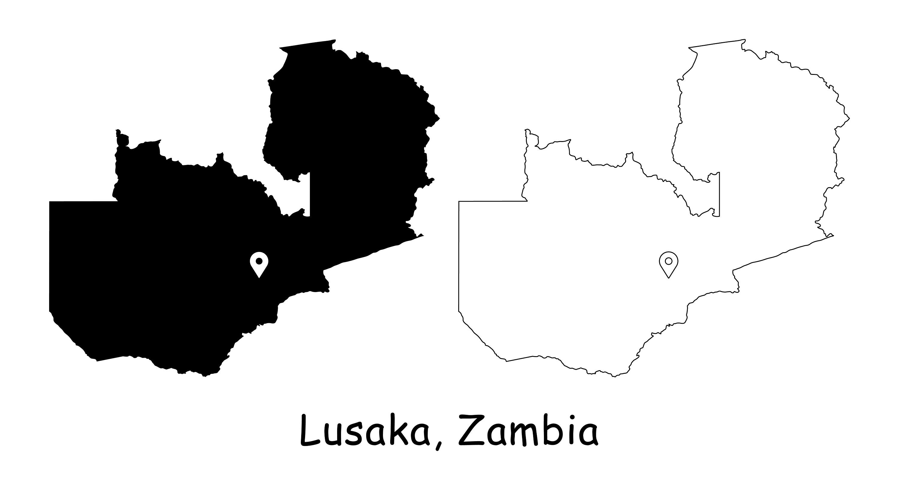 Lusaka Zambia Map Detailed Map Of Zambia And Capital City Lusaka