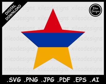 Armenian Star Flag - Etsy