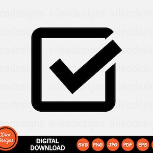 Checkbox Icon SVG Check Box Mark Checkmark Verified Accepted Checklist ...