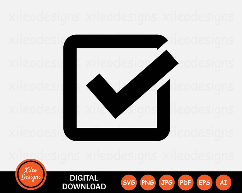 Checkbox Icon SVG Check Box Mark Checkmark Verified Accepted Checklist ...
