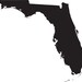 Florida Map SVG - FL USA United States of America Us, Black and White ...
