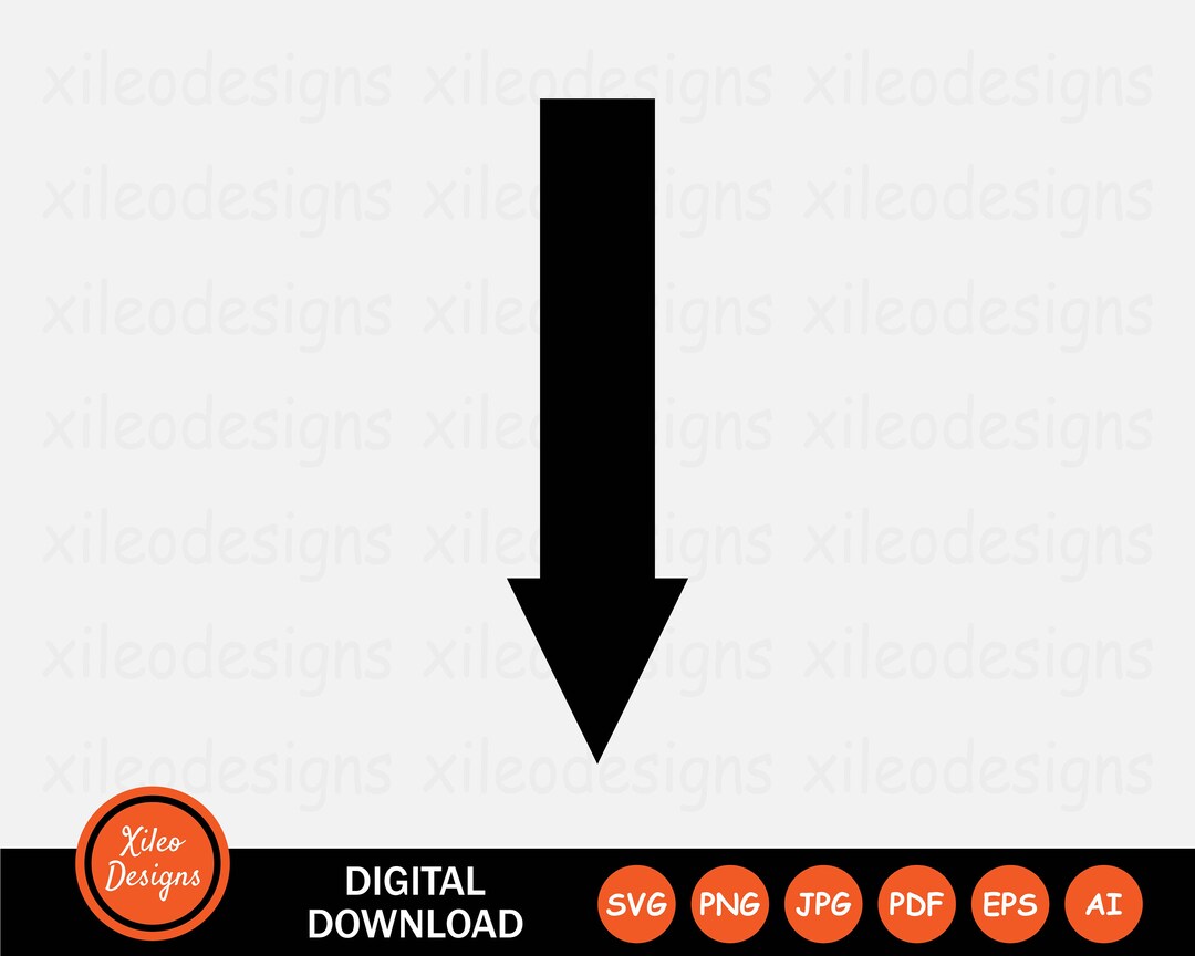 Down Arrow Icon SVG Download South Below Underneath Low Png Jpg Eps Ai ...