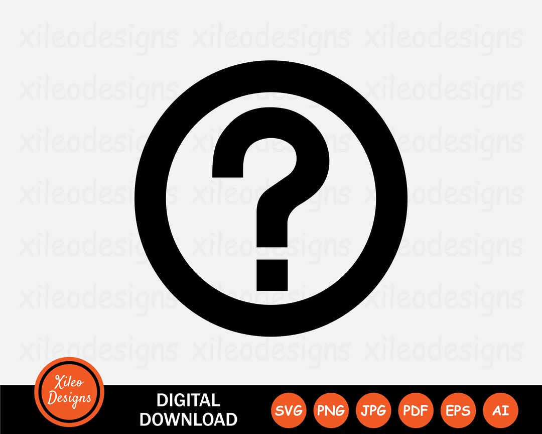 Question Mark Symbol SVG FAQ Query Help Problem Info Information Search ...
