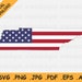 50 US State Maps on American Flag SVG - Individual USA America States ...