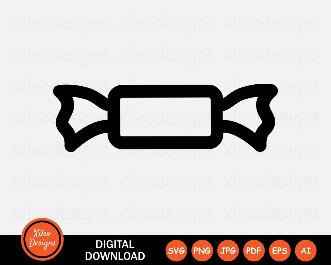 Sweets Icon SVG Candy Treat Chocolate Wrap Sugary Food Graphic Vector ...