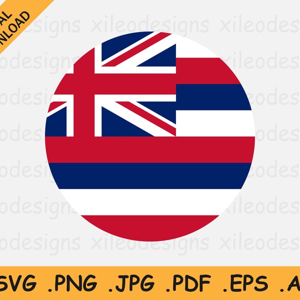 Hawaii Flag Svg - Etsy