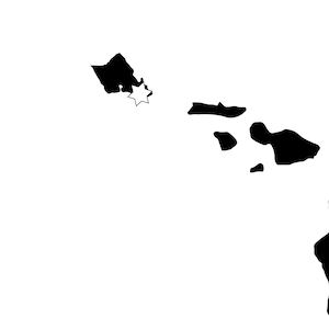 Honolulu Hawaii HI State Capital City Map Geography Location Position ...