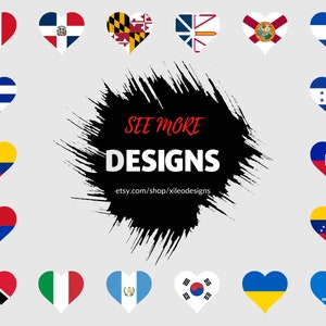 Illinois Heart Flag SVG, IL USA Love Shape Flag, State Icon Clipart ...