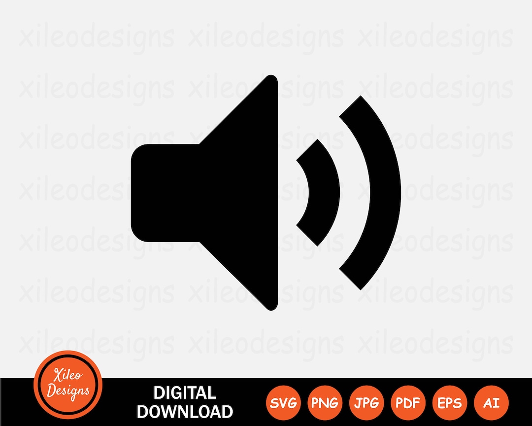 Volume Icon SVG - Sound Media Radio Music Speech Speaker Stereo Speech ...