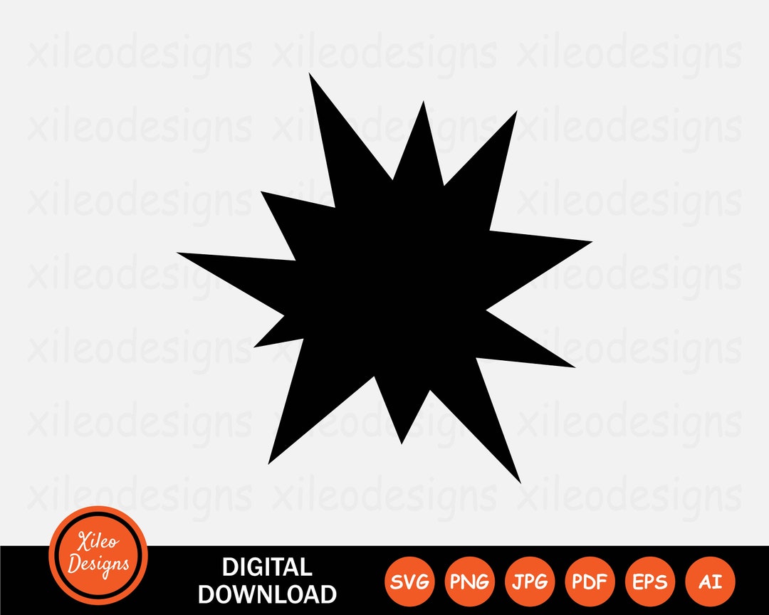 Explosion Icon SVG Boom Explosive Blast Flash Spark Png Jpg Eps Ai Pdf ...