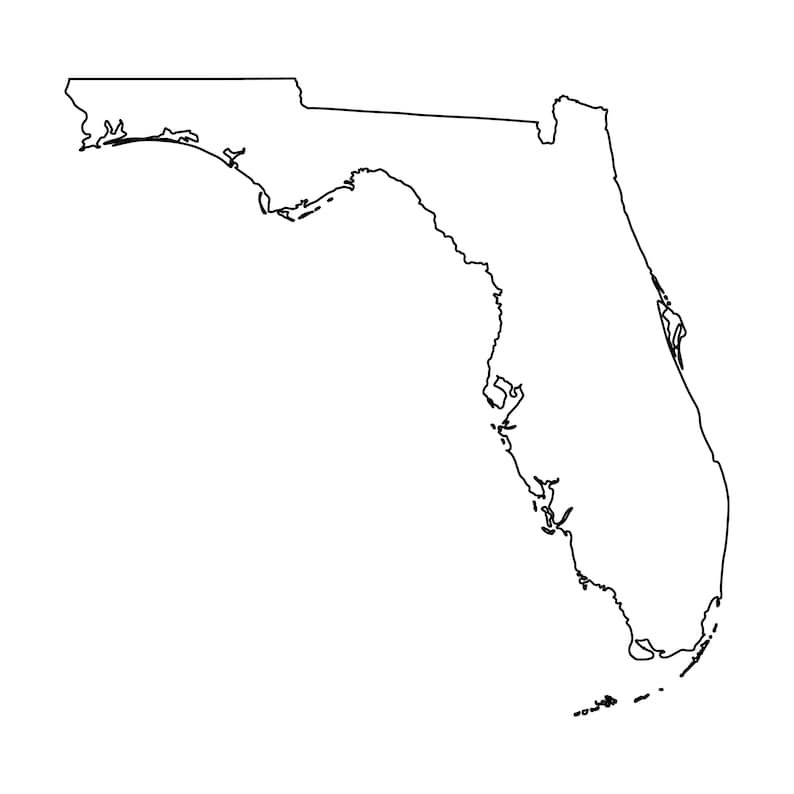 50 Individual State Maps United States of America American USA | Etsy