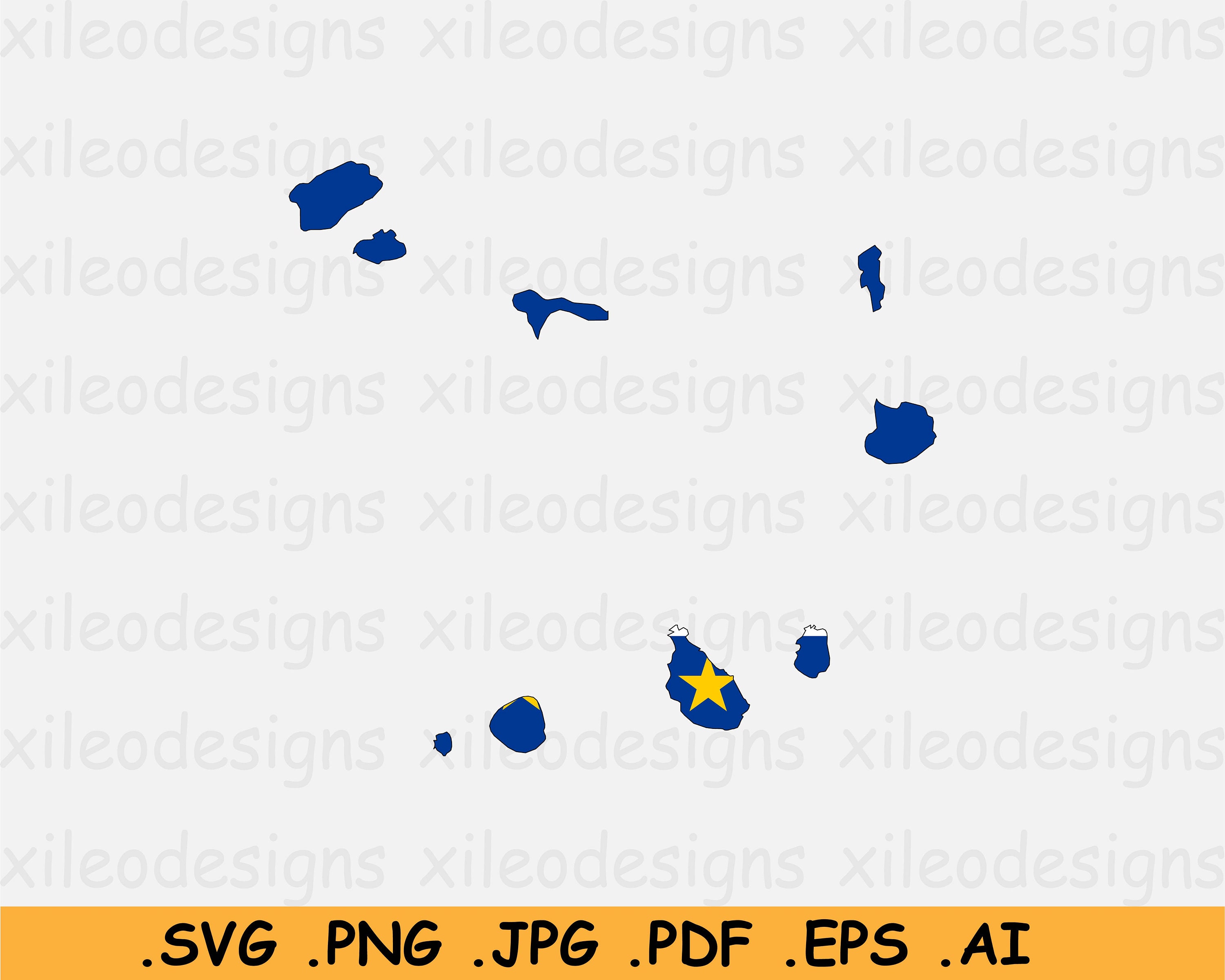 Cape Verde Map Flag SVG - Map of Cape Verde, Cabo Verde Flag, Cabo ...