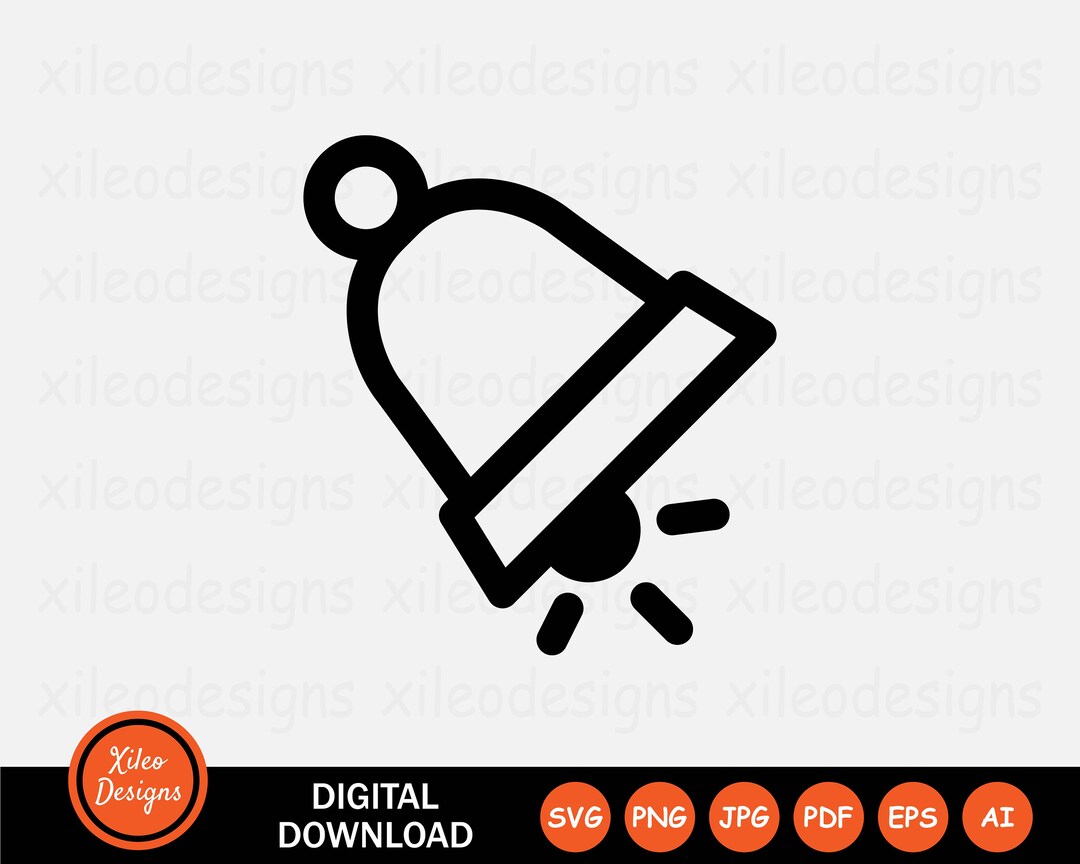 Swigging Bell Icon SVG - Swing Ring Ringing Handbell Christmas Holiday ...