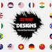 European Union Countries Round Flags SVG Bundle Set, EU Country Circle ...