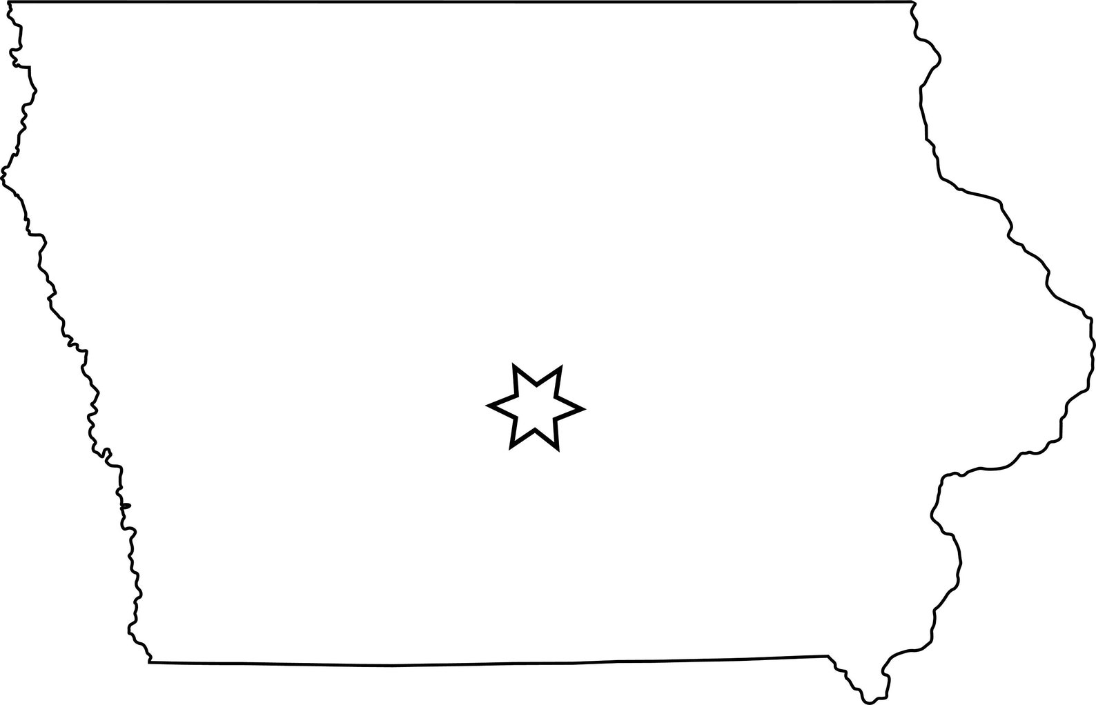 Des Moines Iowa IA Capital City Location on a State Map USA - Etsy