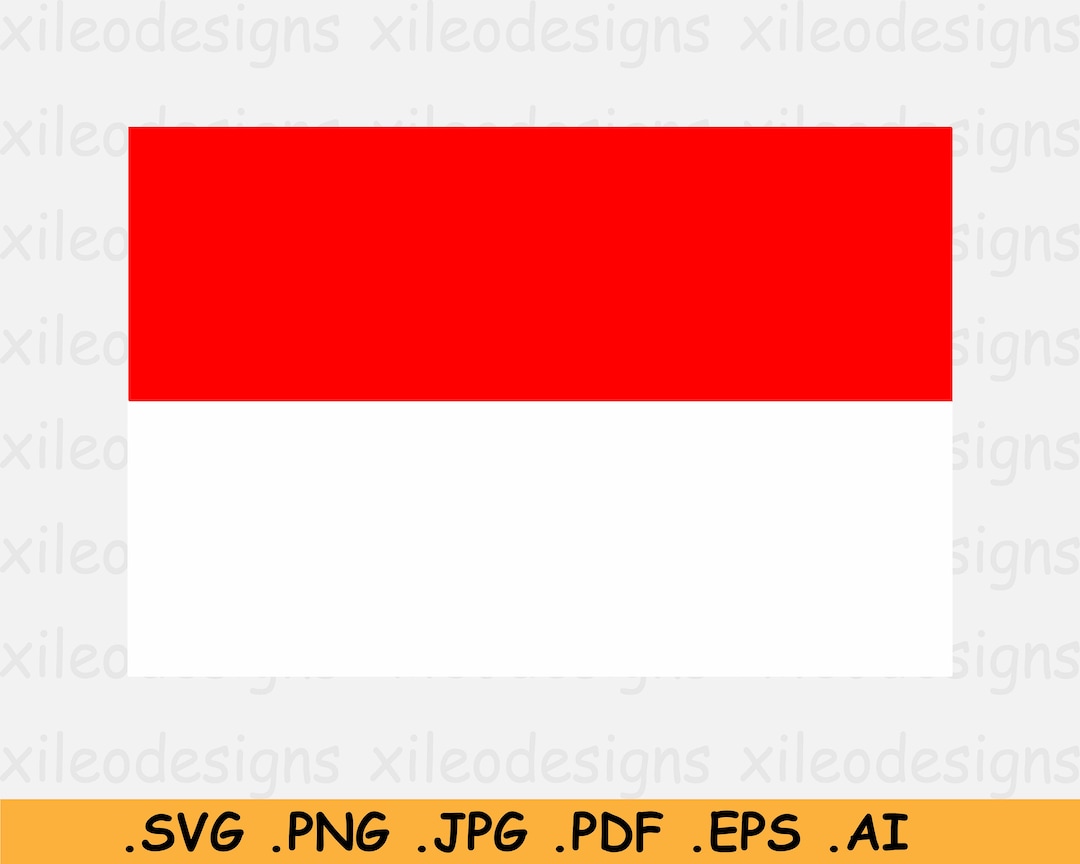 Indonesia Flag SVG, Indonesian National Nation Country Banner, Cricut ...