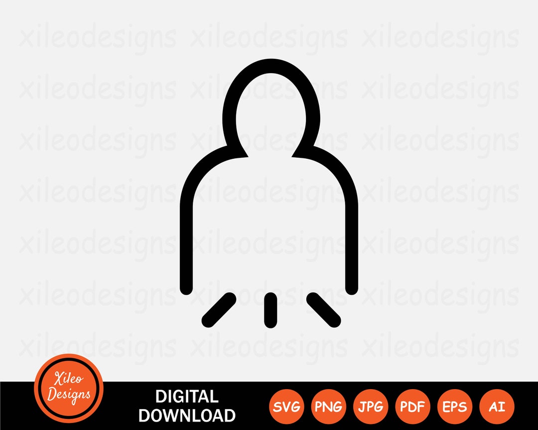 User Account Icon SVG - Human Person Social Member Stick Figure Line ...