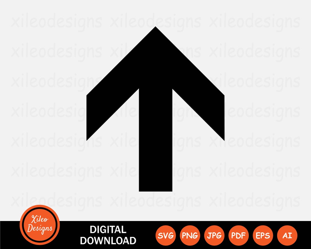 Up Arrow Icon SVG Upload Ahead Forward Above Upwards Graphic Vector ...