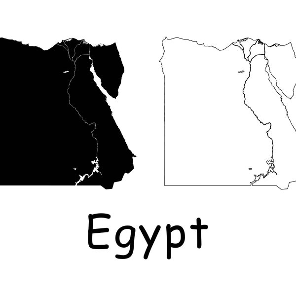 Egyptian Map Svg - Etsy